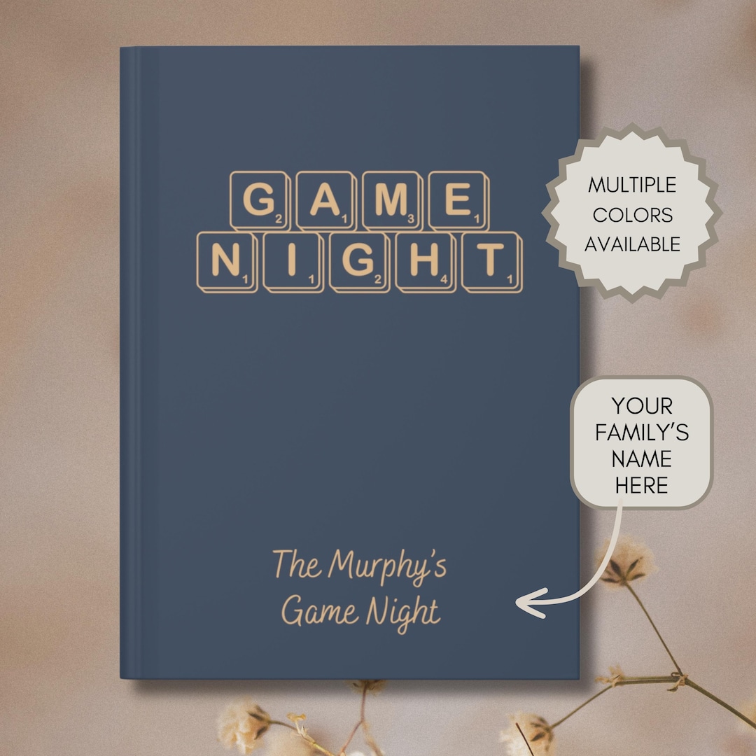 Family Game Night Score Book, Personalized Game Gifts, Score Keeping ...