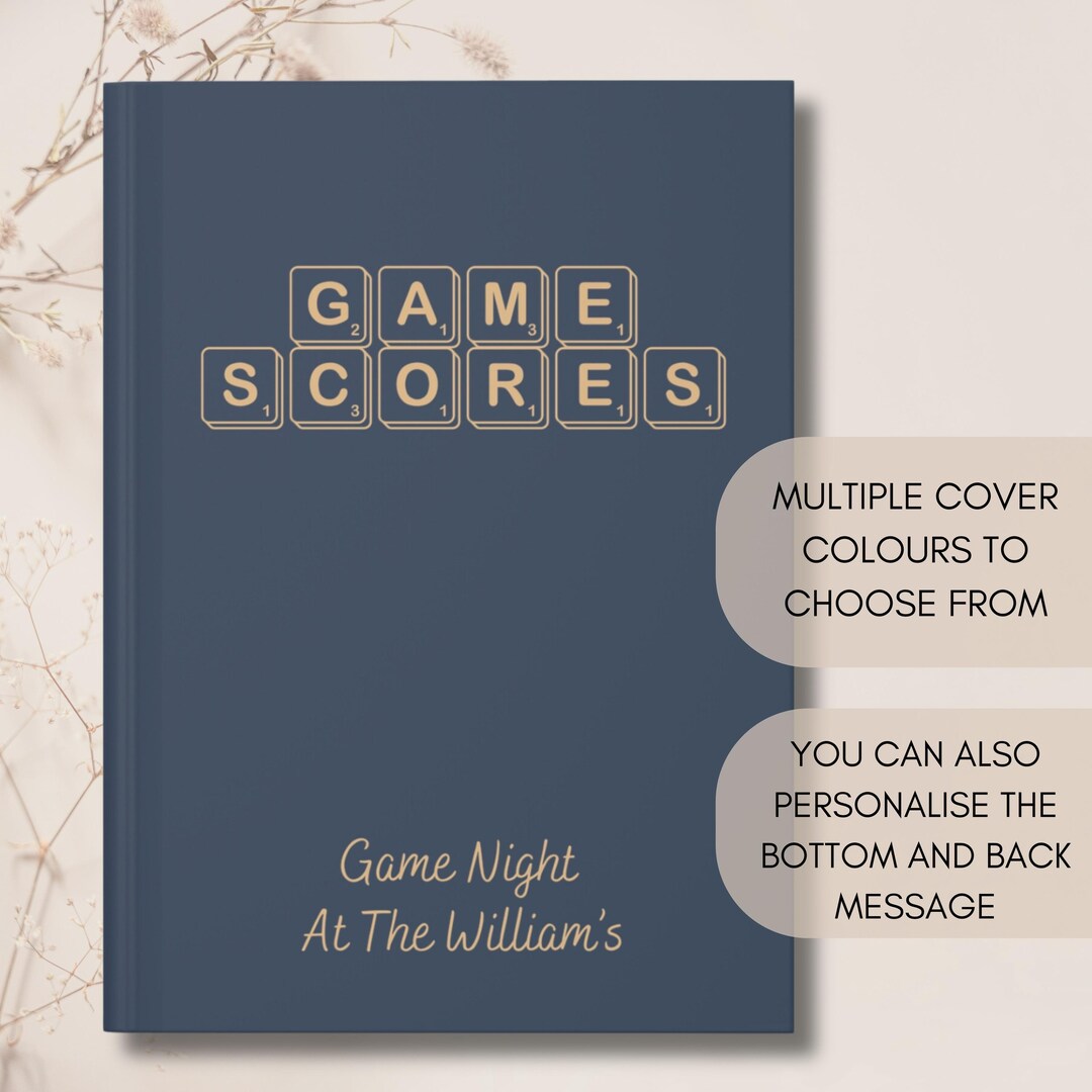 Family Game Night Score Book, Personalized Game Gifts, Score Keeping ...