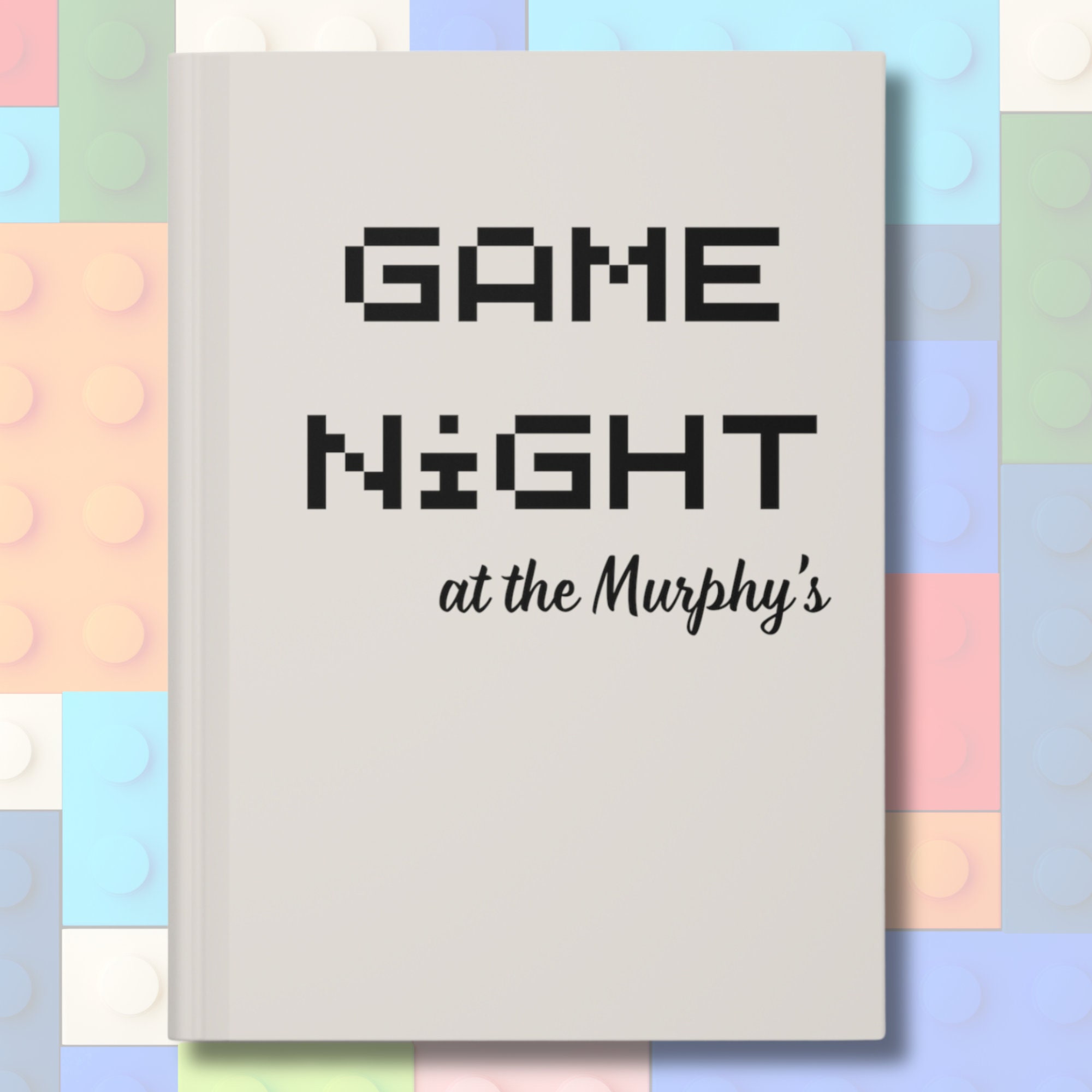 Personalized Family Game Night Score Book, Personalized Game Gifts ...