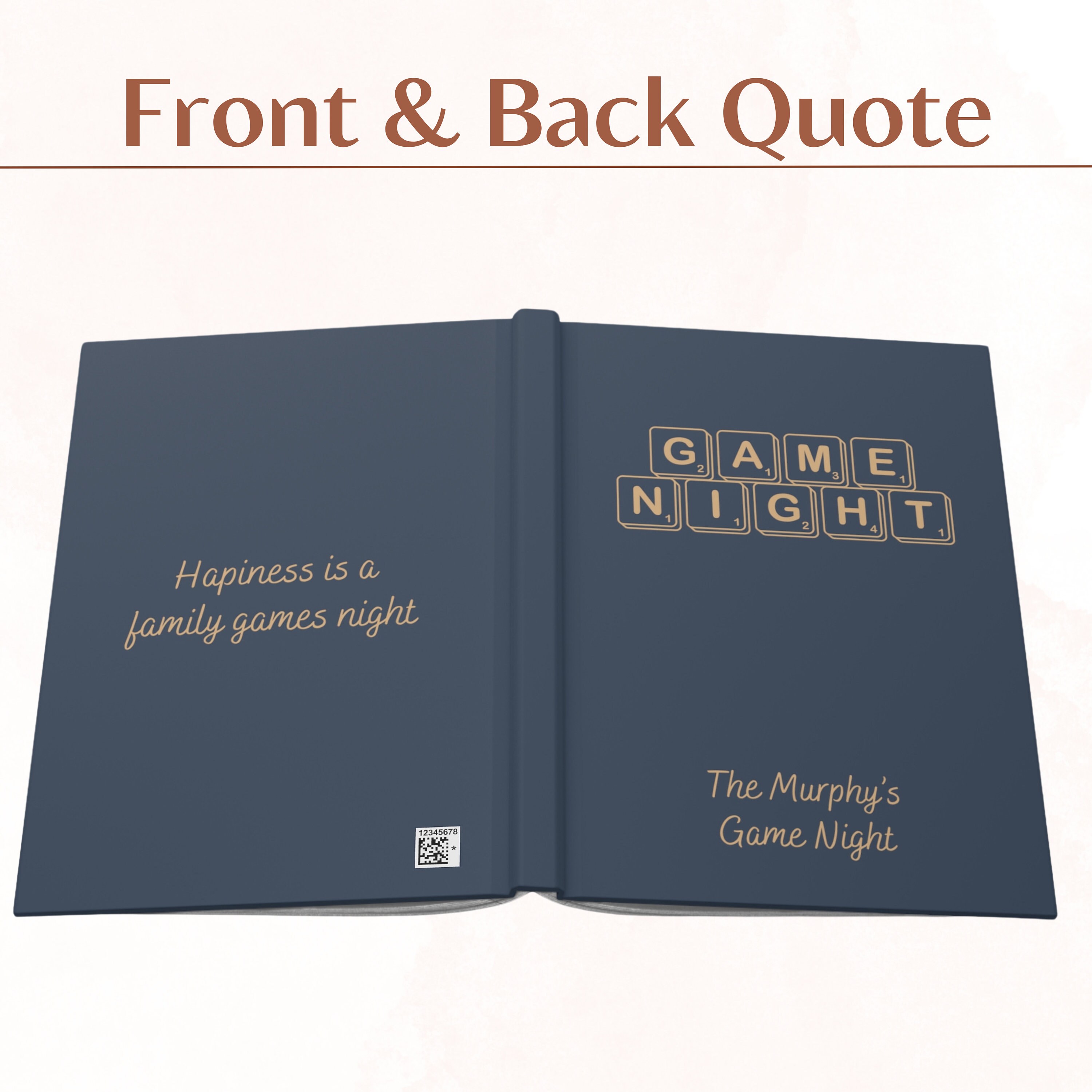 Family Game Night Score Book, Personalized Game Gifts, Score Keeping ...