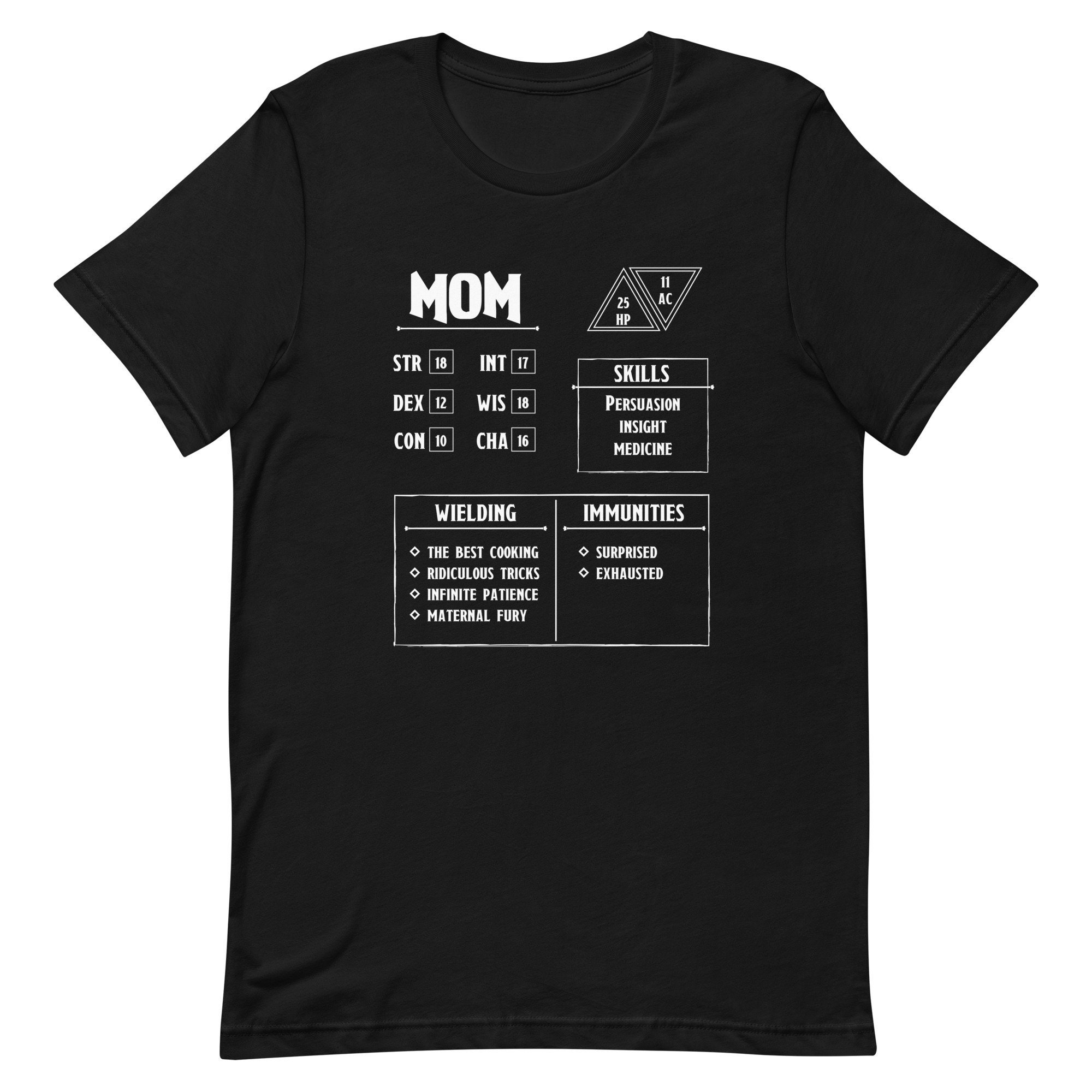 Mom Character Sheet Dnd Dungeon Mom Shirt Fun TTRPG D&D - Etsy