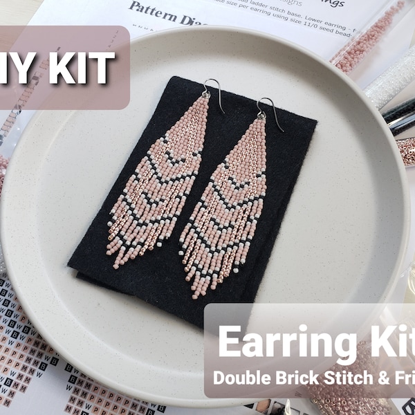 Seed Bead Earring Kit - Etsy