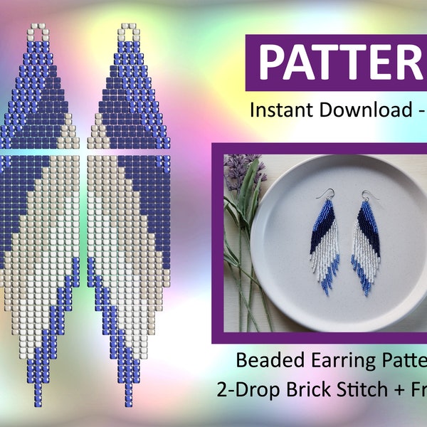 Beaded Fringe Earring Patterns - Etsy
