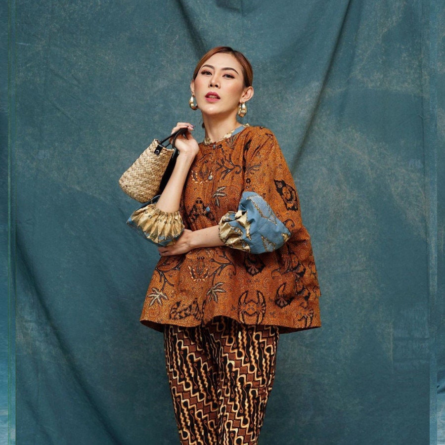 Batik Top Set for Women Blouse Maura Series Exclusive Shogo Design ...