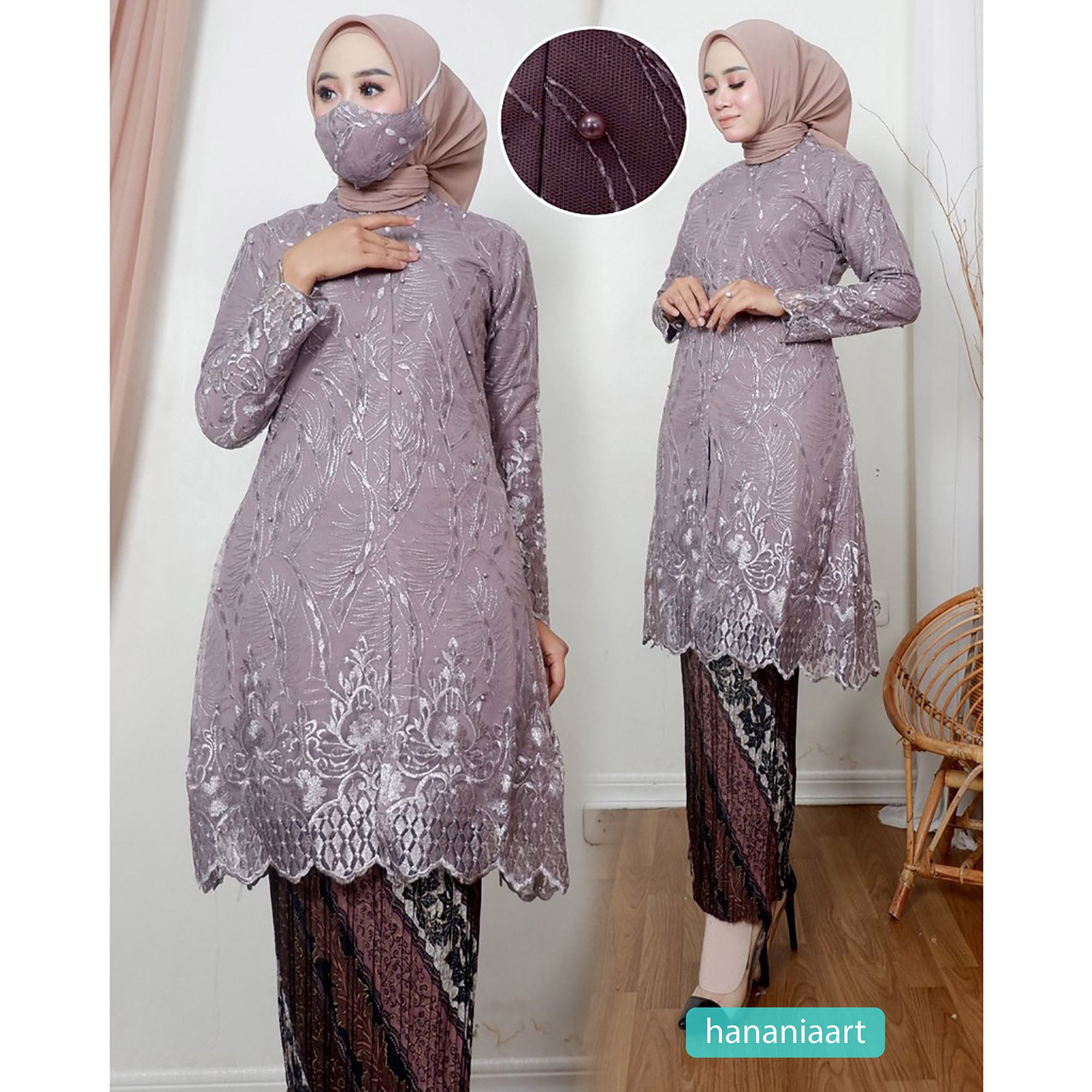 Elegance Redefined Rasaqi's Modern Kebaya Tunik Collection With Brocade ...