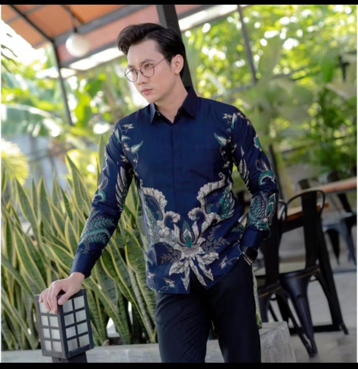 Sendang Batik Premium Long Sleeve Men's Batik Shirt Dewandaru Batik ...