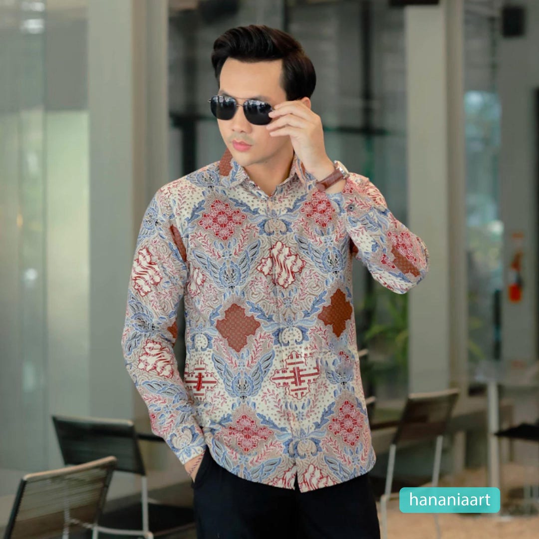 Heritage Elegance Sendang Batik Raharja Long-sleeve Men's Batik Shirt ...