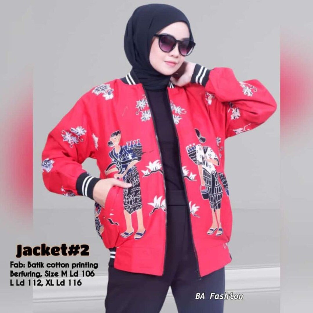 Batik Jacket Bomber Jacket Women Jacket - Etsy