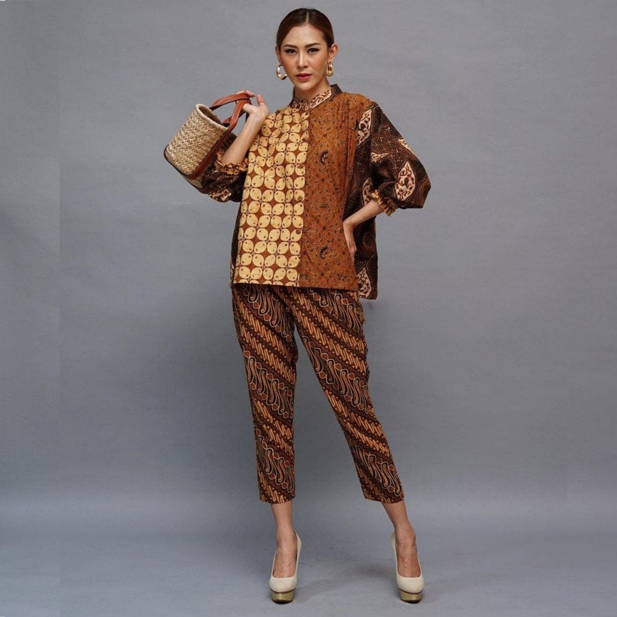 Tribuana Series Batik Oversized Blouse Set for Women Shogo, Women ...