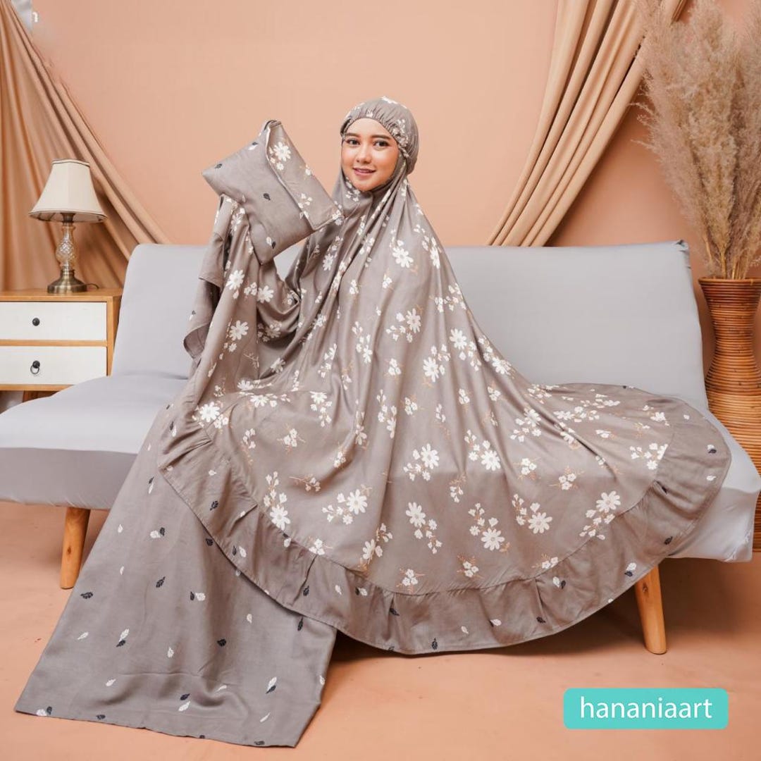 Radiant Elegance Al Hanan Adult Mukena Carissa Series, Prayer Dress ...