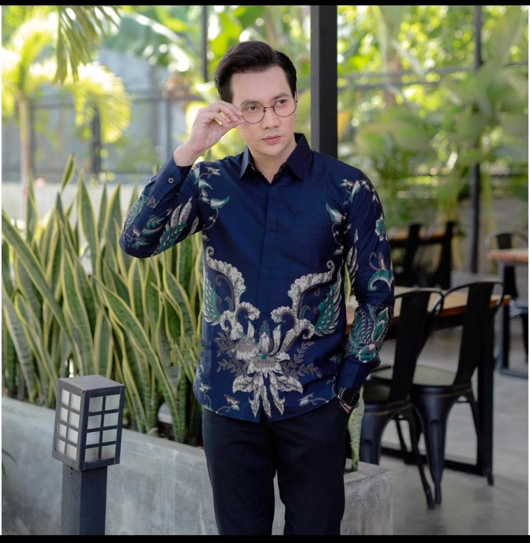 Sendang Batik Premium Long Sleeve Men's Batik Shirt Dewandaru Batik ...