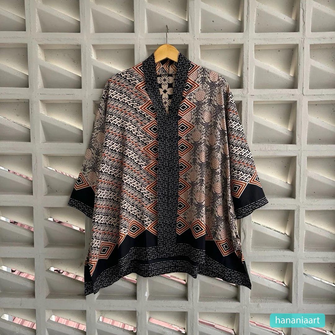 Erina Kahyang Blouse Batik Modern Batik Tops, Women Blouse, Batik ...