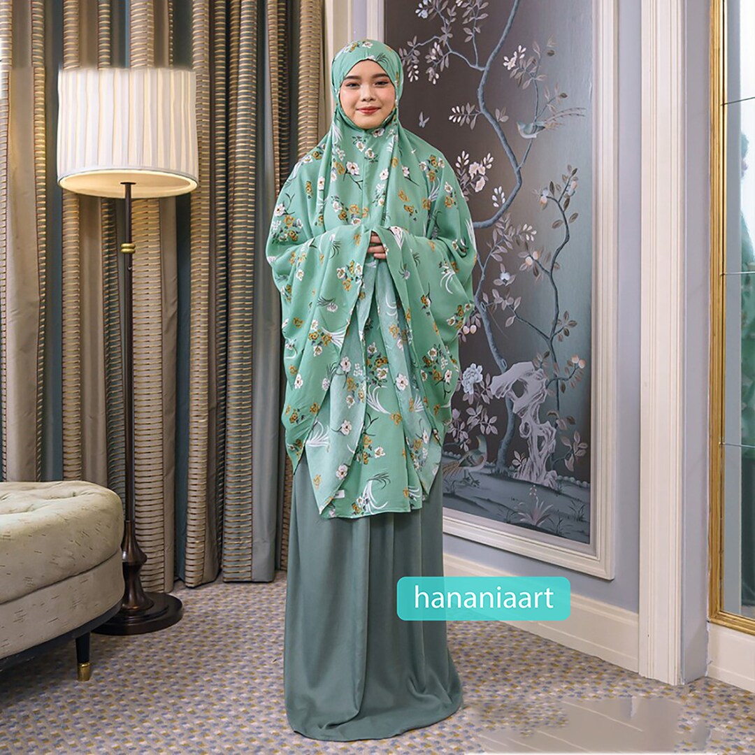 Elegance Tazbiya X Kemiso Samila Series Prayer Set Mukena, Women Prayer ...