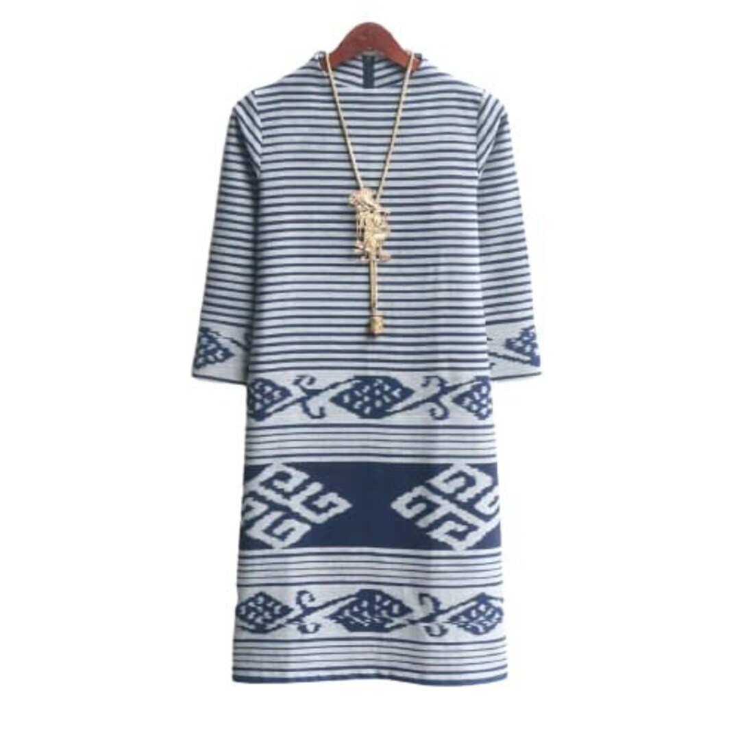 Women's Tops Batik Woven Dress Ethnic Lurik Pattern, Women Blouse ...