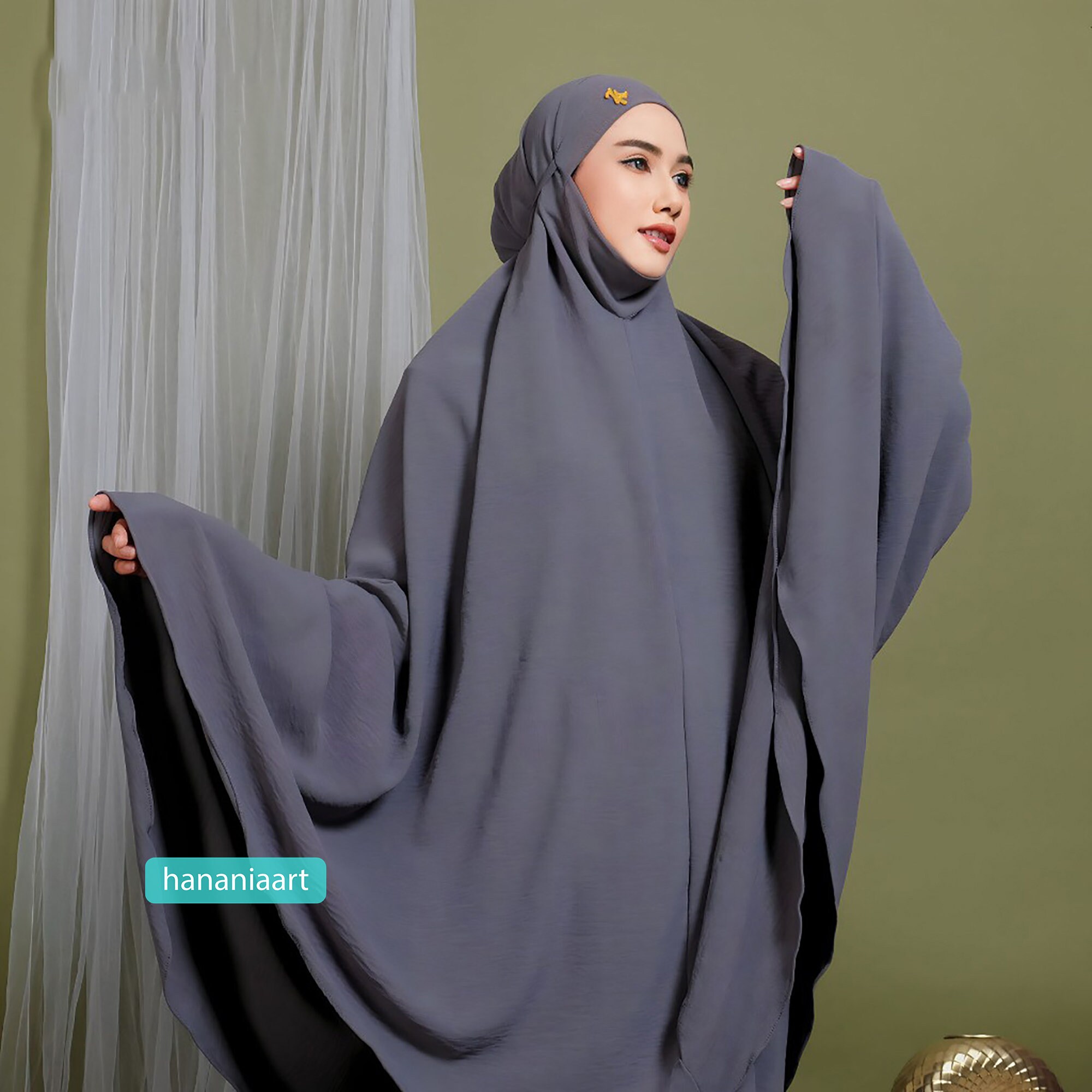 Maryam's Series Zain Mukena Premium Crinkle, Prayer Dress, Mukena ...