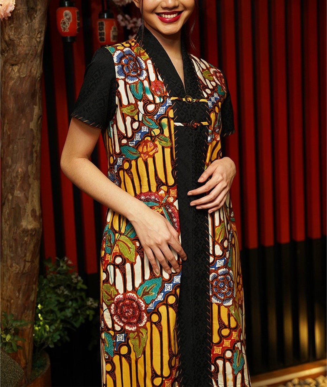 Miss Rara Jasumin Hokokai Modern Women's Batik Work Wear - Etsy
