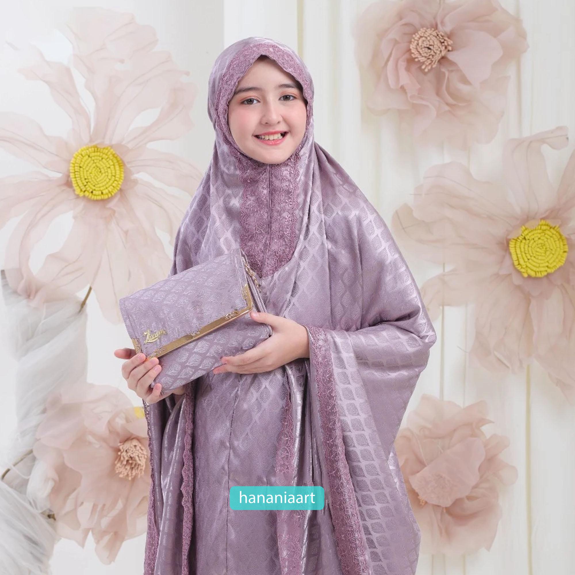 Zain Kids Jaquard Silk 2in1 Elise Series Prayer Dress, Girl Prayer Set ...