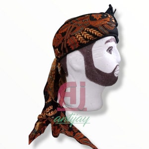 Blangkon Sundanese Javanese Udeng Head Hat Adult Size Men's Elastic ...