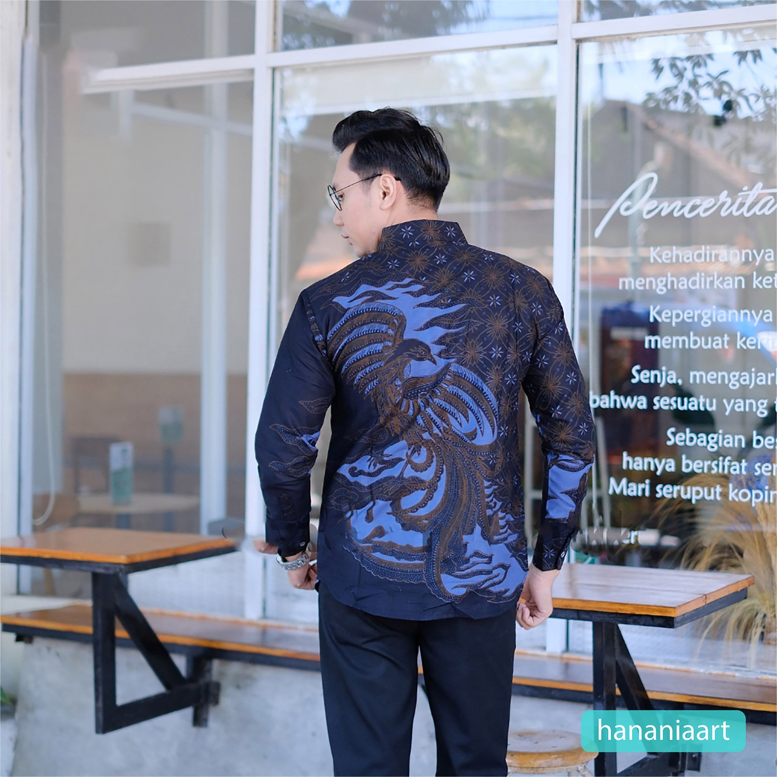Exquisite Elegance Gentala's Long-sleeve Men's Batik Shirts From ...