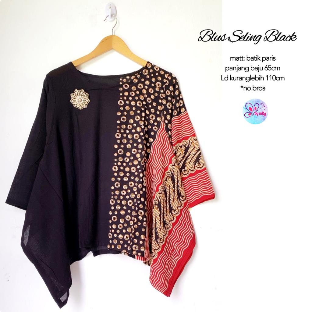 Sarrabatik Paris Batik Coin Cricket Blouse Premium Jumbo Modern Batik ...