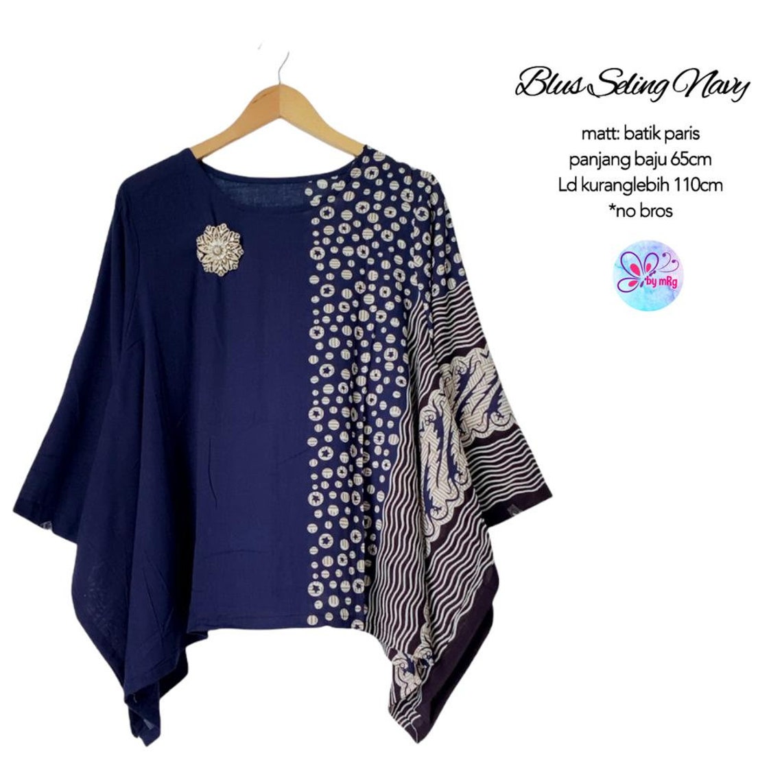 Sarrabatik Paris Batik Coin Cricket Blouse Premium Jumbo Modern Batik ...