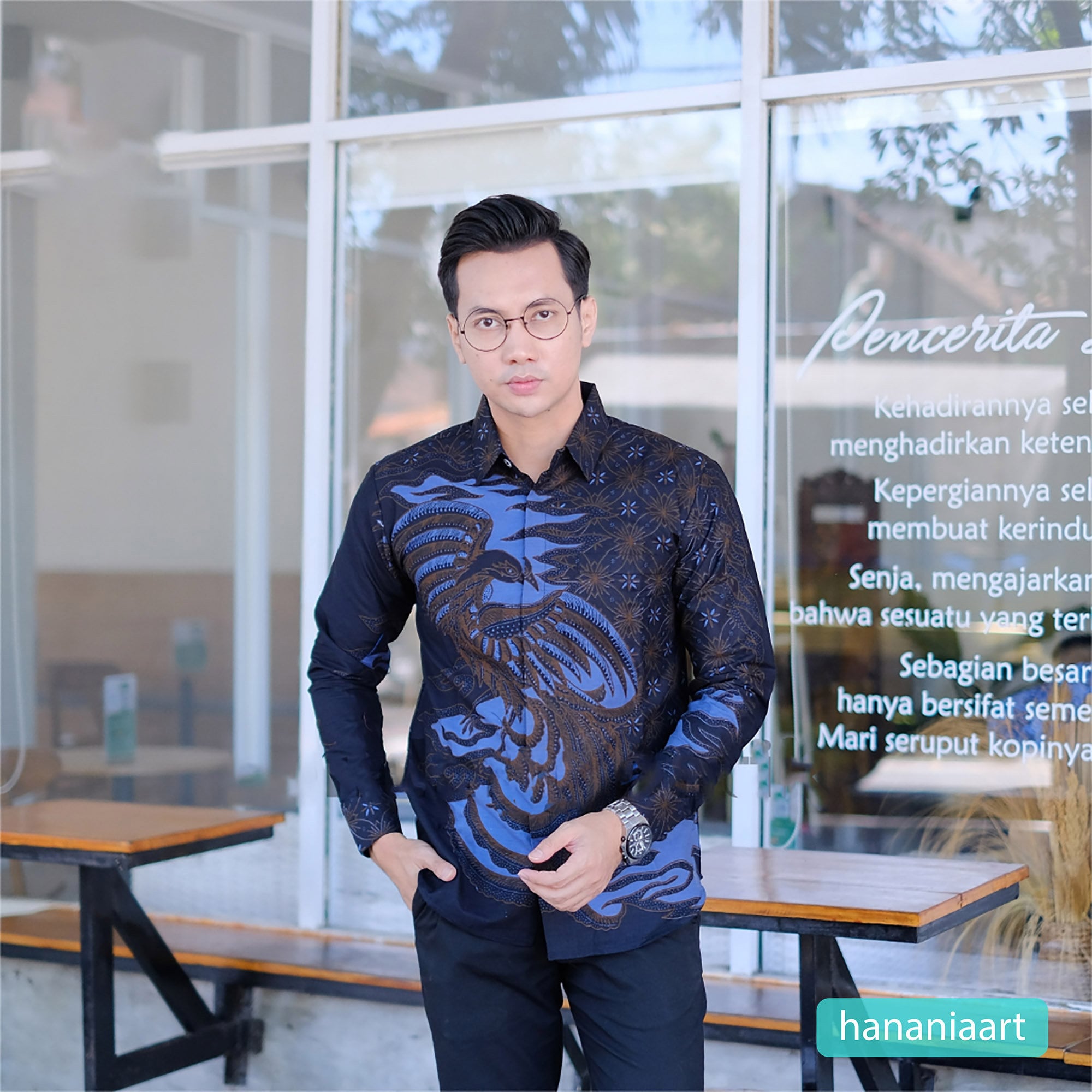 Exquisite Elegance Gentala's Long-sleeve Men's Batik Shirts From ...