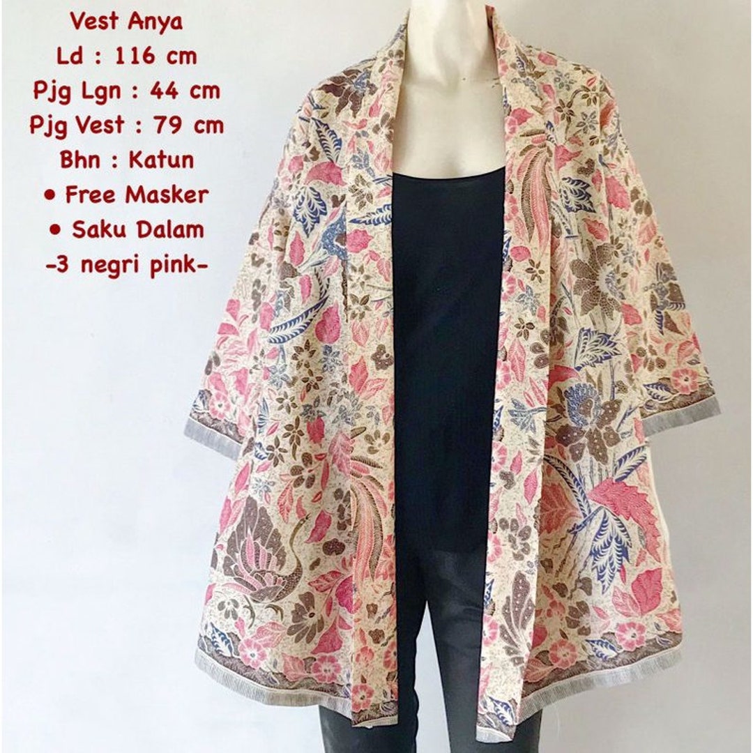 Anya Vest Batik Outer - Etsy