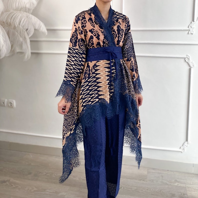 Contemporary Dhatu Series Batik Viscose Pants Set, Women Blouse ...