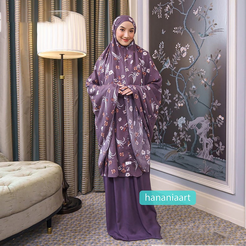 Elegance Tazbiya X Kemiso Samila Series Prayer Set Mukena, Women Prayer ...