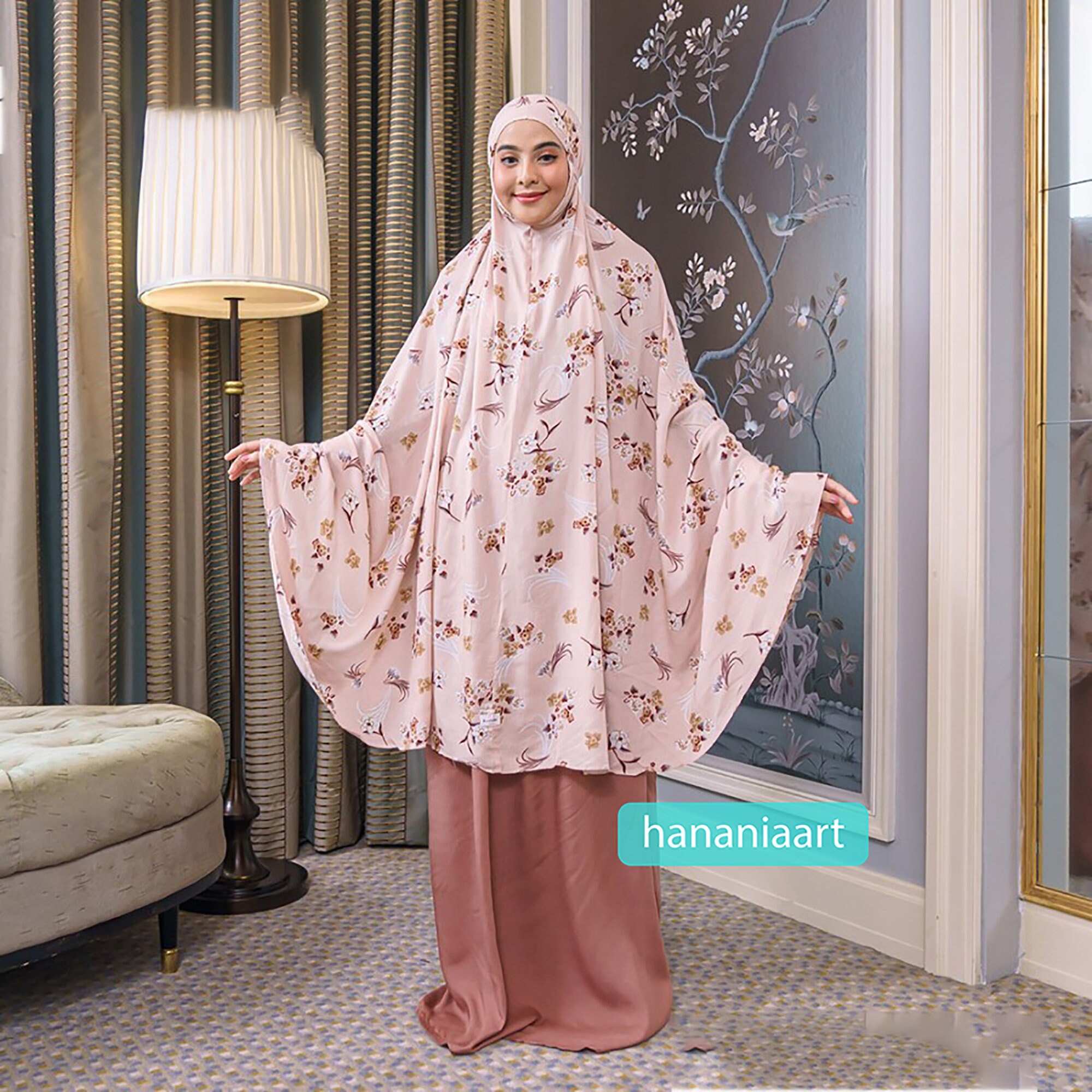 Elegance Tazbiya X Kemiso Samila Series Prayer Set Mukena, Women Prayer ...