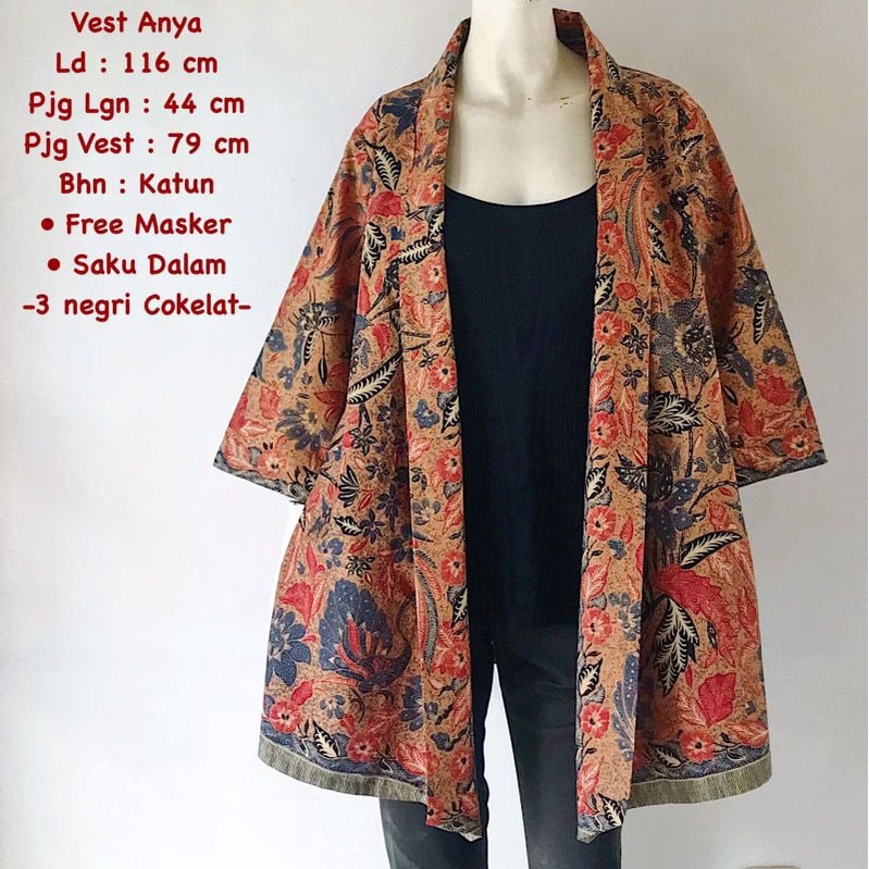 Anya Vest Batik Outer - Etsy