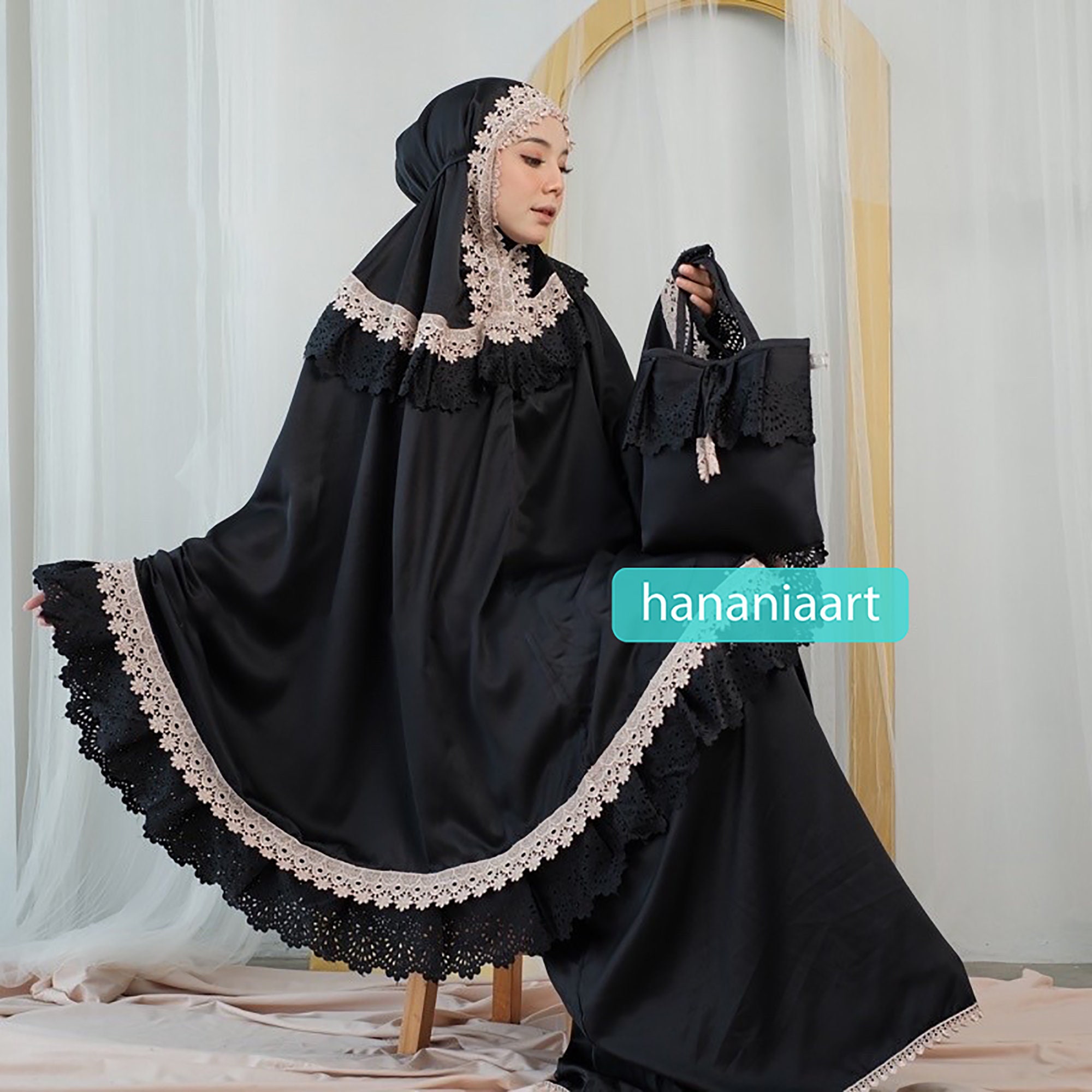 Abby's Al-meca Laser Cut Mukena Style With Our Adult Prayer Ensemble ...