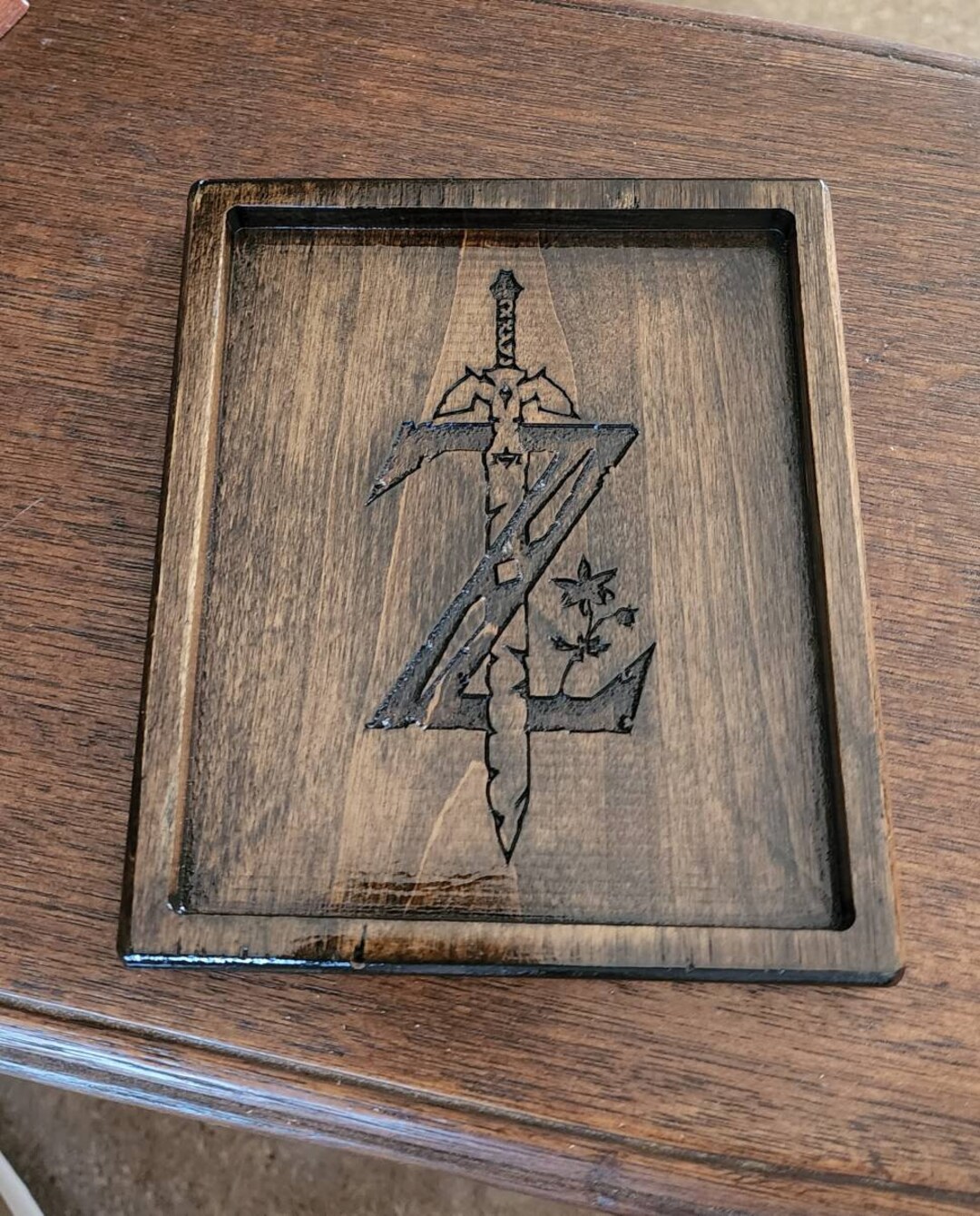 Zelda Z Sword Dark Oak Catch-all Tray - Etsy