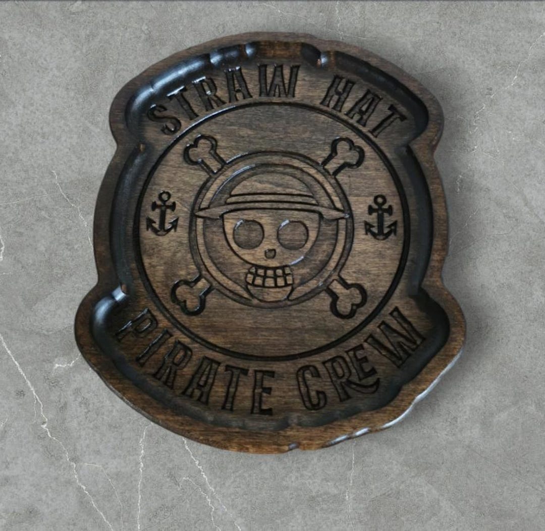 Straw Hat Pirate Crew Anime Catchall EDC Key Tray - Etsy