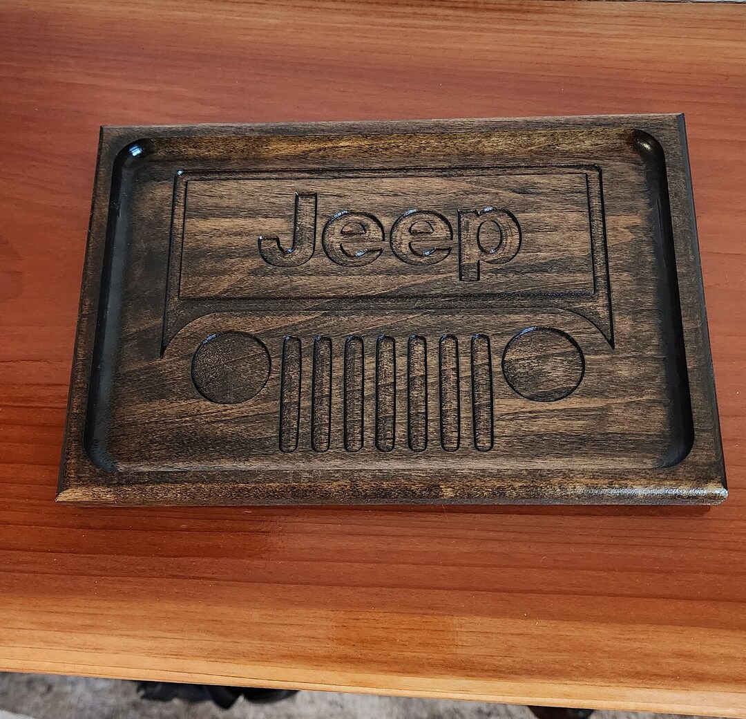 Jeep Wooden Catch-all Tray, EDC Tray, Desk Organizer. - Etsy