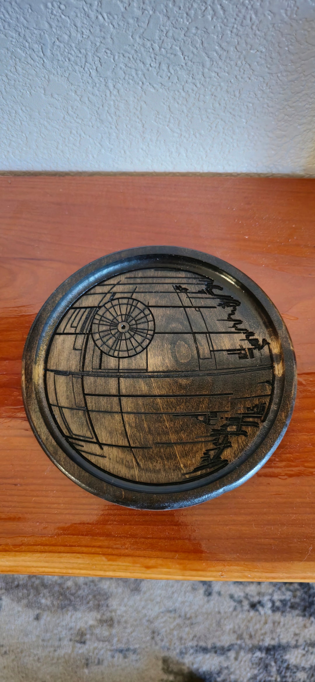 SW Deathstar Wooden Catch-all Tray, EDC Tray, Desk Organizer. - Etsy