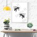 Fine Line Twin Bees Digital Download Print, Printable Art, Digital ...