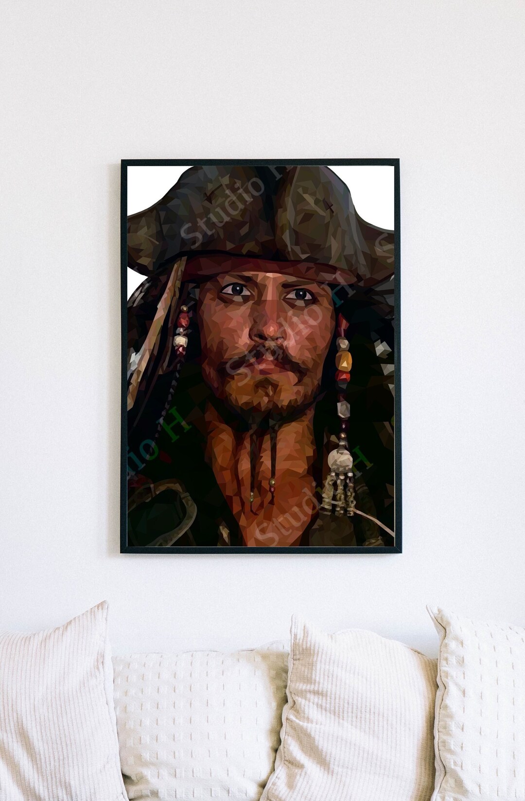 Captain Jack Sparrow Portrait - Digital Download Print, Printable Art ...