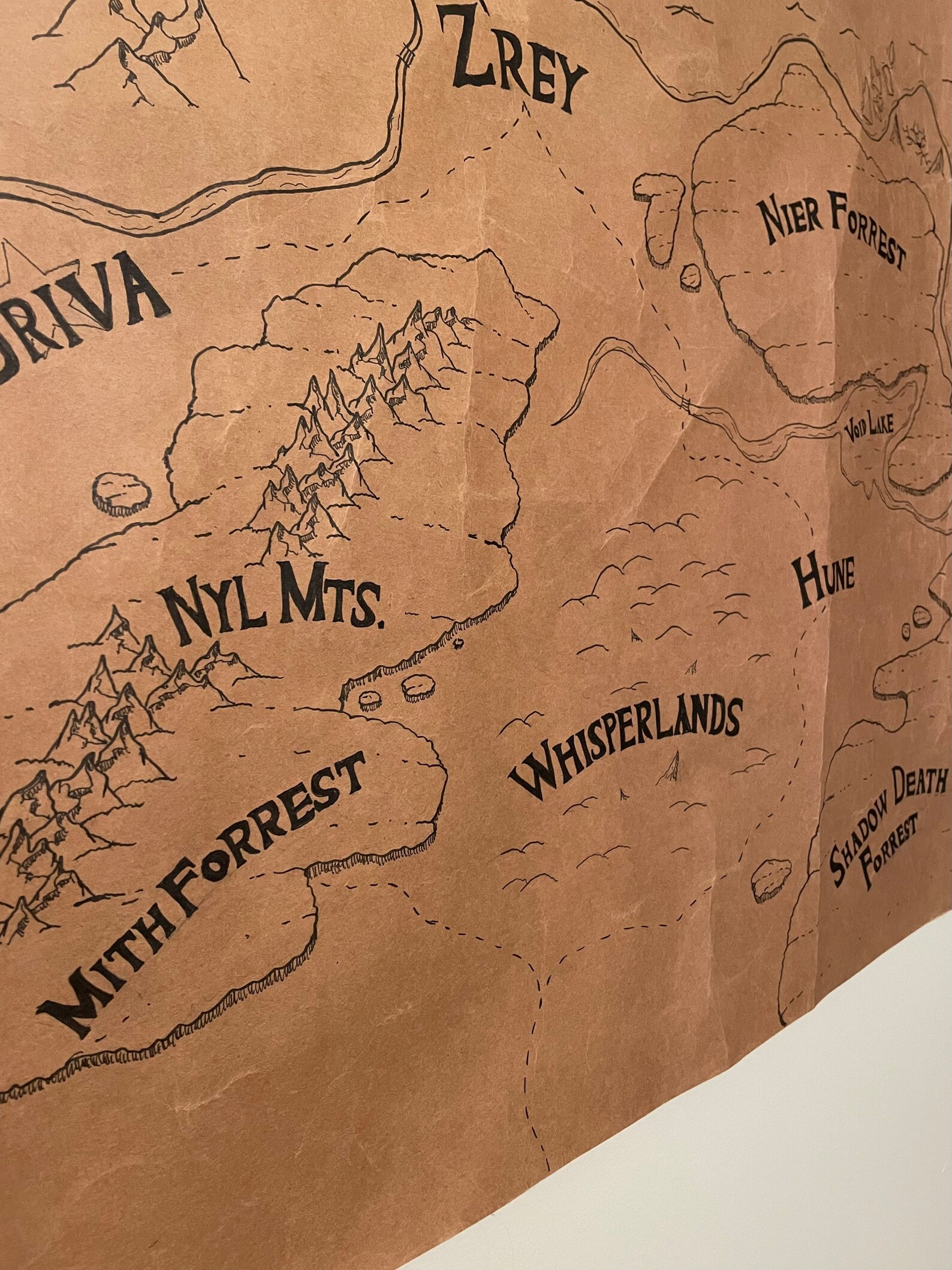 Custom Fantasy Map Original Hand Drawn Fantasy Map for Dungeons ...