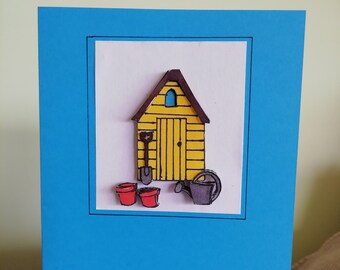Garden Shed Birthday Card - Etsy