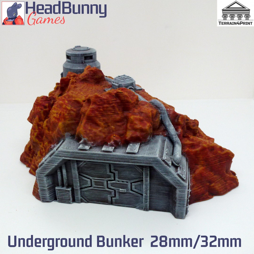 Underground Facility Bunker Door - UNPAINTED - Tabletop Post ...