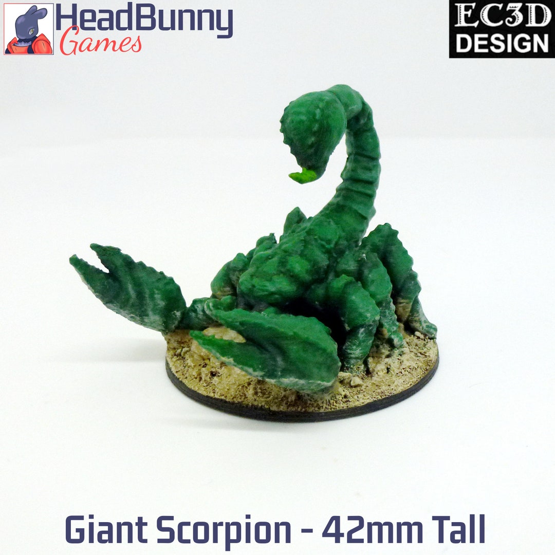 Giant Scorpion UNPAINTED Fantasy Miniature Dnd Monster Miniature RPG ...