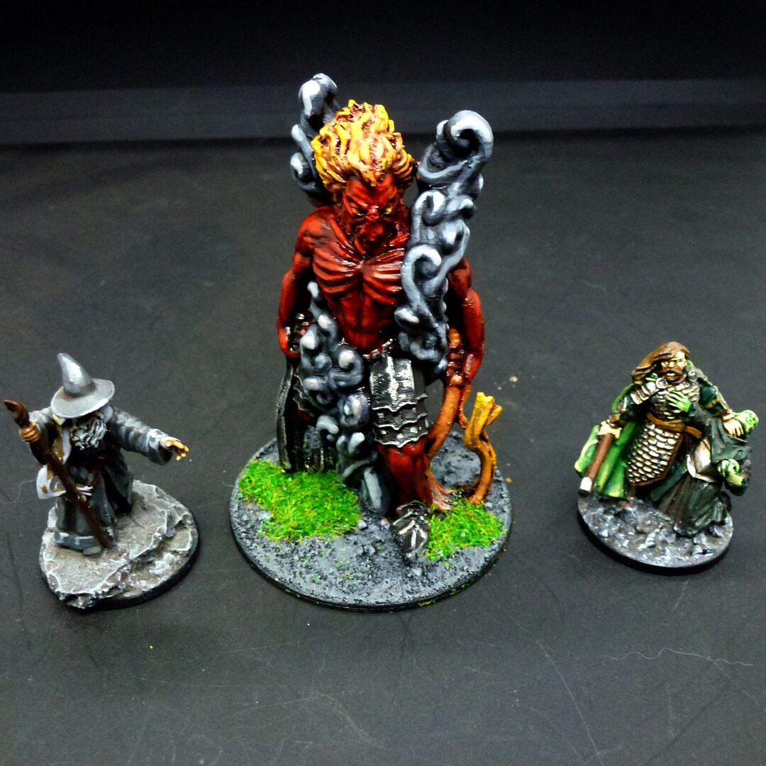 28mm Fire Demon Miniature Fantasy Monster Cthulu Creature Wargames Dnd ...