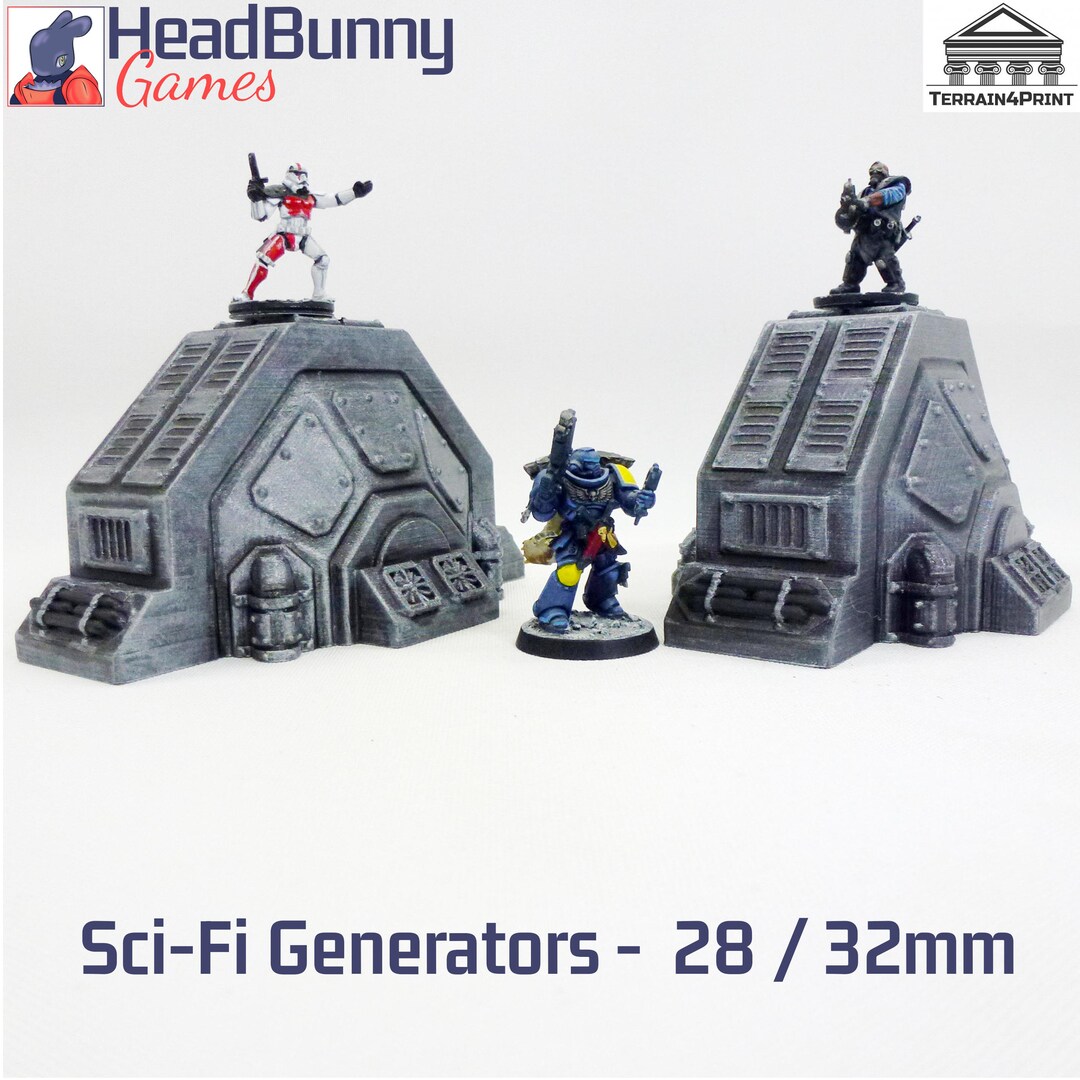 Sci-fi Generator - 28mm Tabletop Terrain Sci-fi Fantasy Star Wars ...