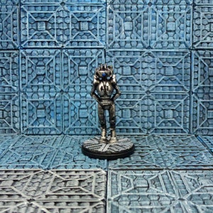 Sci-fi Civilian Robot Miniatures: 28mm/32mm, UNPAINTED Wargaming NPC ...