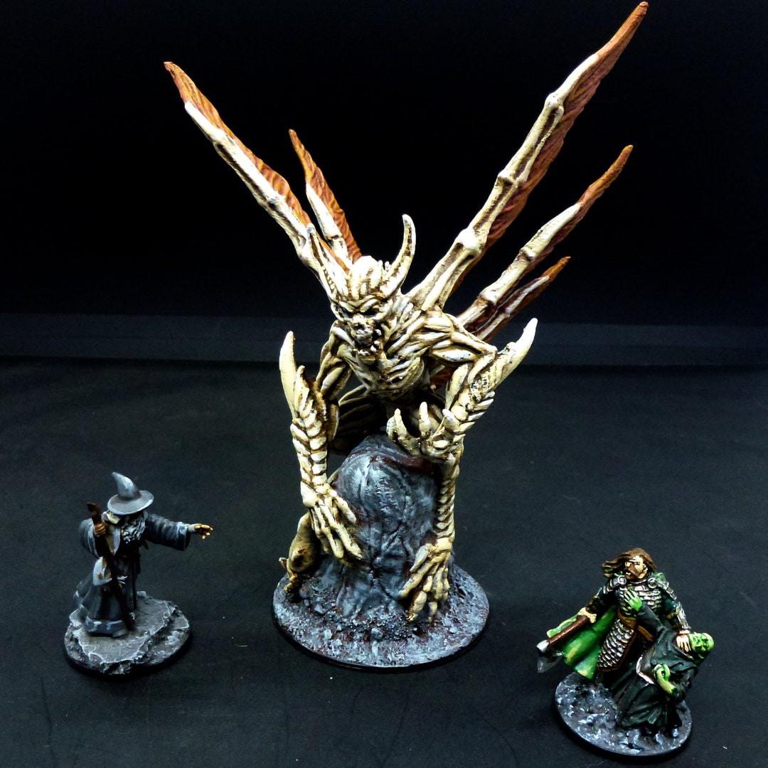 Bone Devil Miniature 28mm Demon 32mm Demon Fantasy Undead Wargames Dnd ...