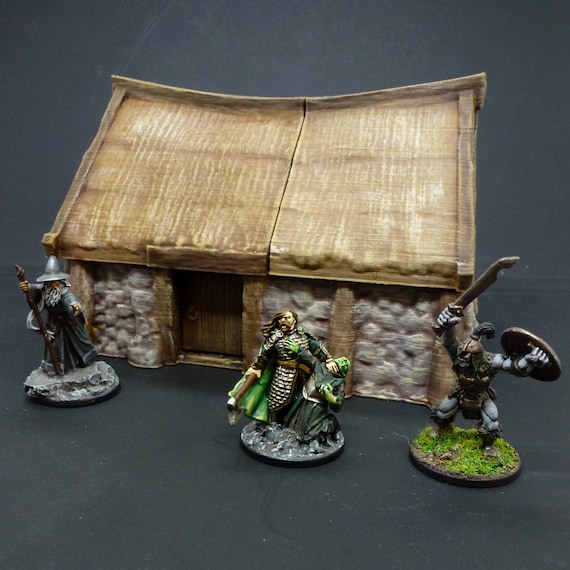Medieval Stone Village House UNPAINTED 28mm Dark Ages - Etsy