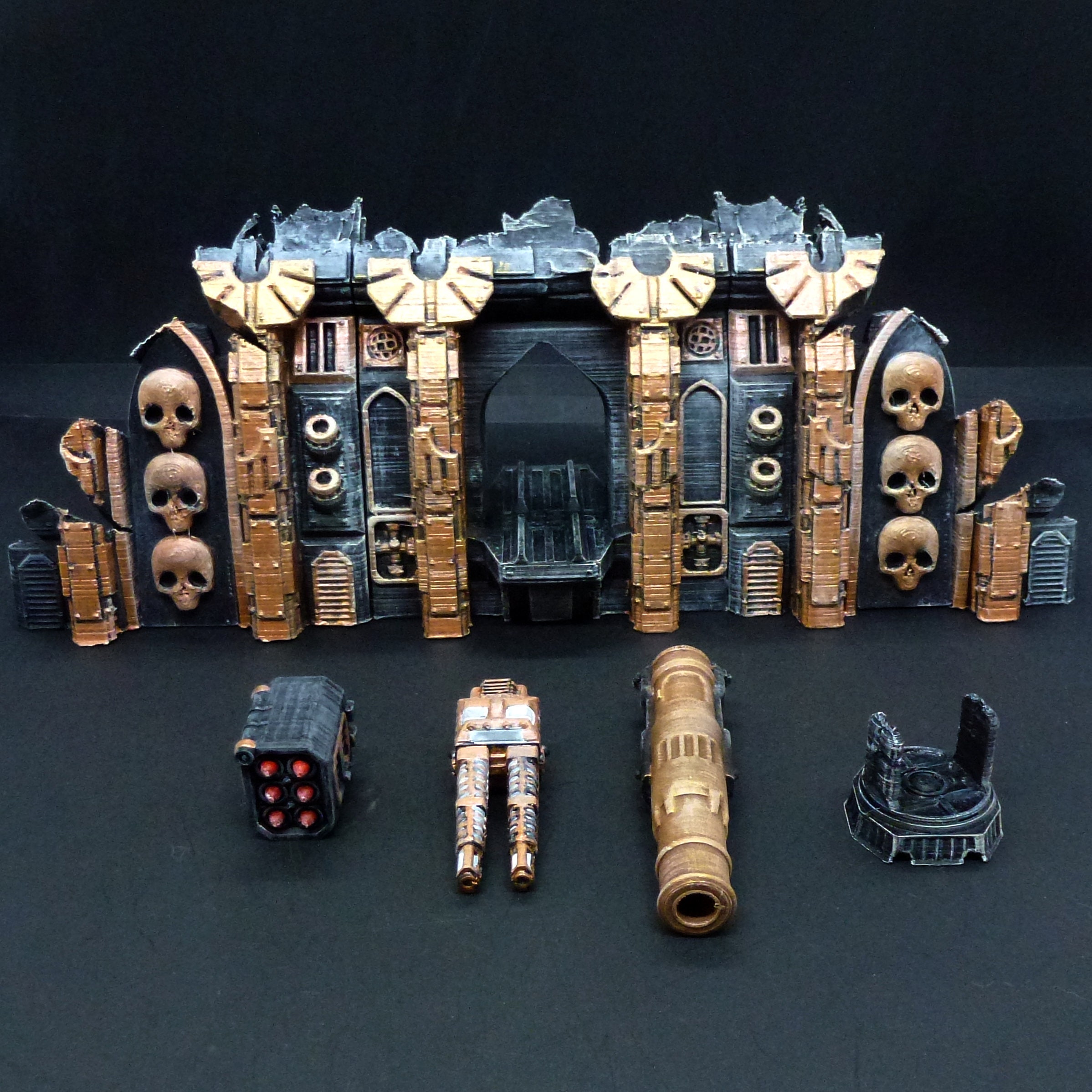 PAINTED Full Wrecked Gothic Space Ship 28mm 32mm Sci-fi 40k - Etsy