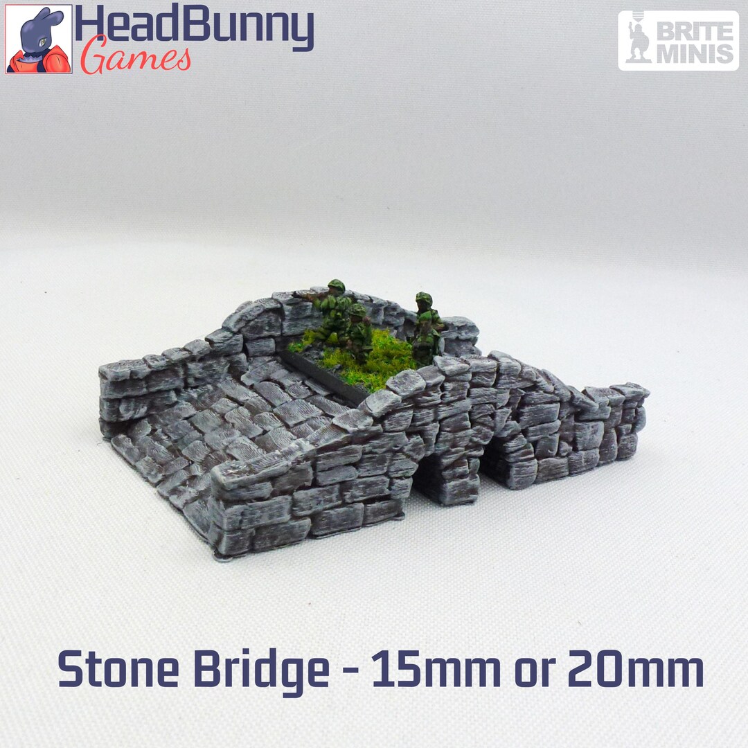 Stone Bridge: 15mm/20mm Wargaming Terrain - Unpainted - Etsy UK