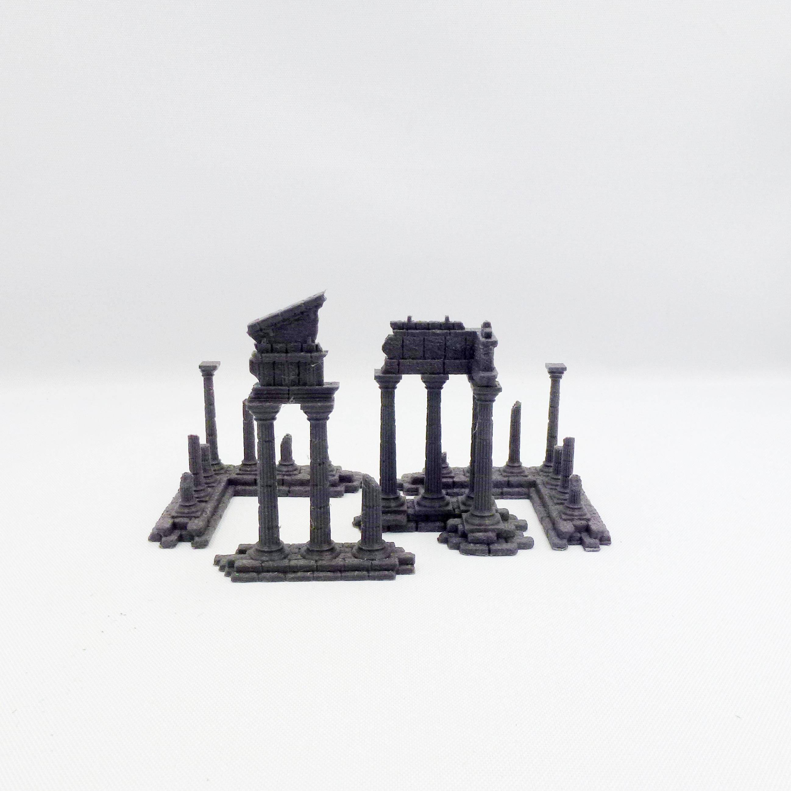 28-32mm Ruined Greek Parthenon UNPAINTED Scatter Terrain Set - Fantasy ...